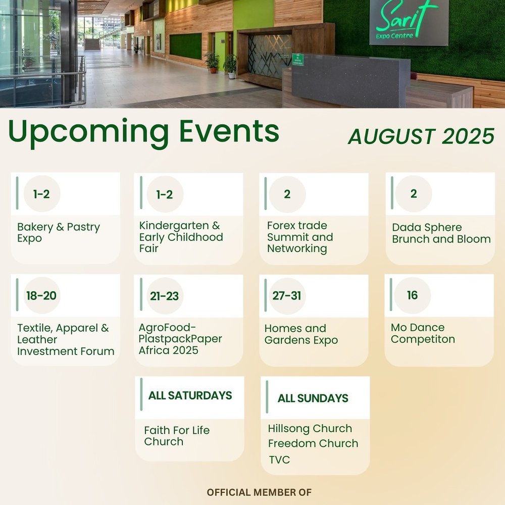 SARIT EXPO CENTRE - Leading events venue in Nairobi, Kenya | Sarit Expo ...