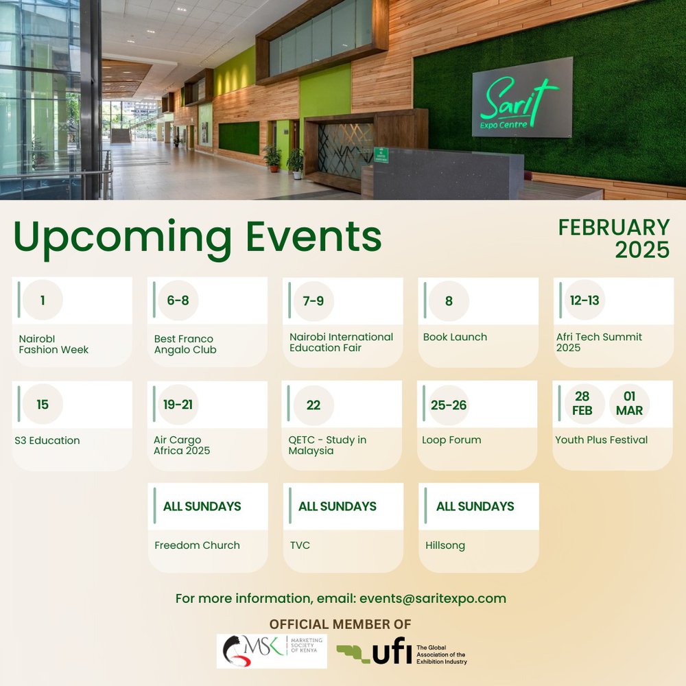 SARIT EXPO CENTRE - Leading events venue in Nairobi, Kenya | Sarit Expo ...