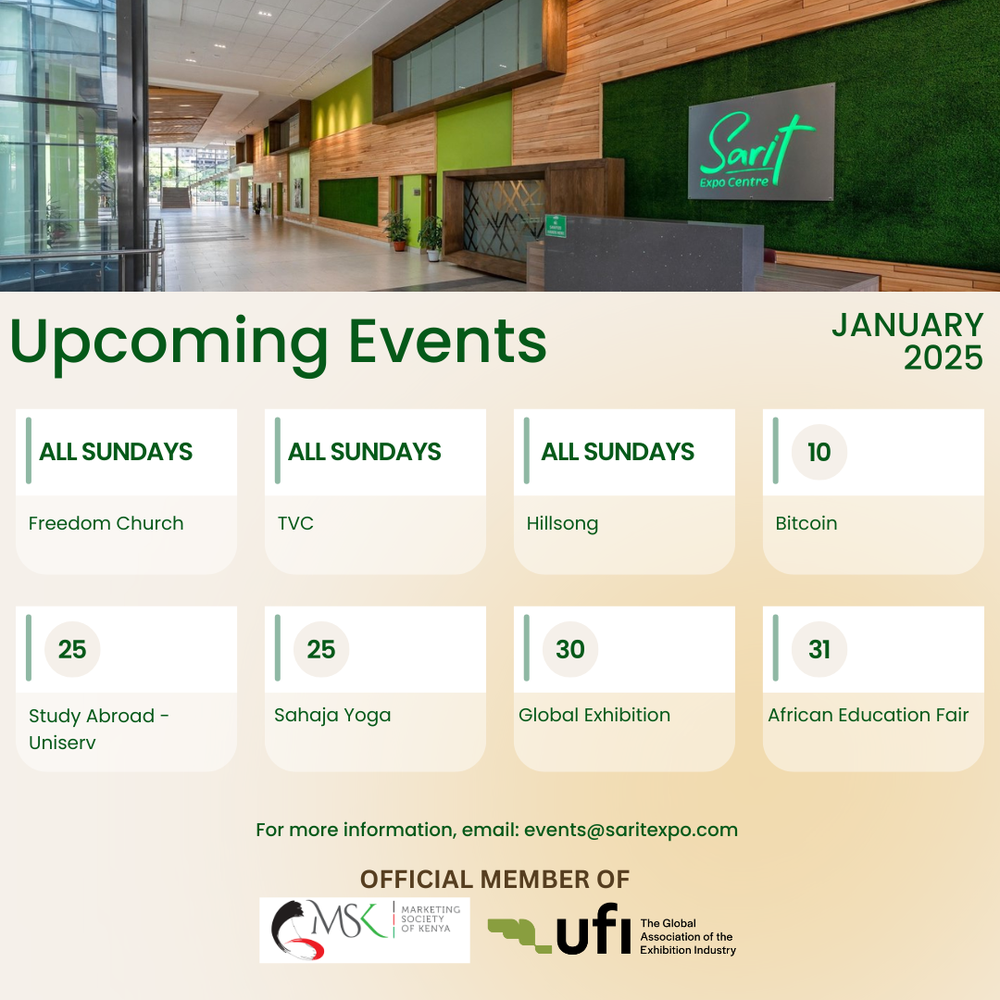 SARIT EXPO CENTRE - Leading events venue in Nairobi, Kenya | Sarit Expo ...