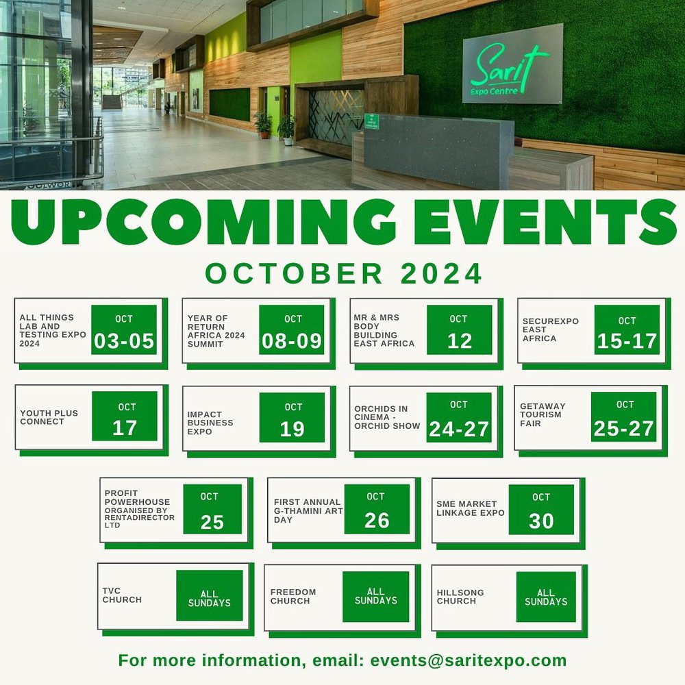 SARIT EXPO CENTRE - Leading events venue in Nairobi, Kenya | Sarit Expo ...